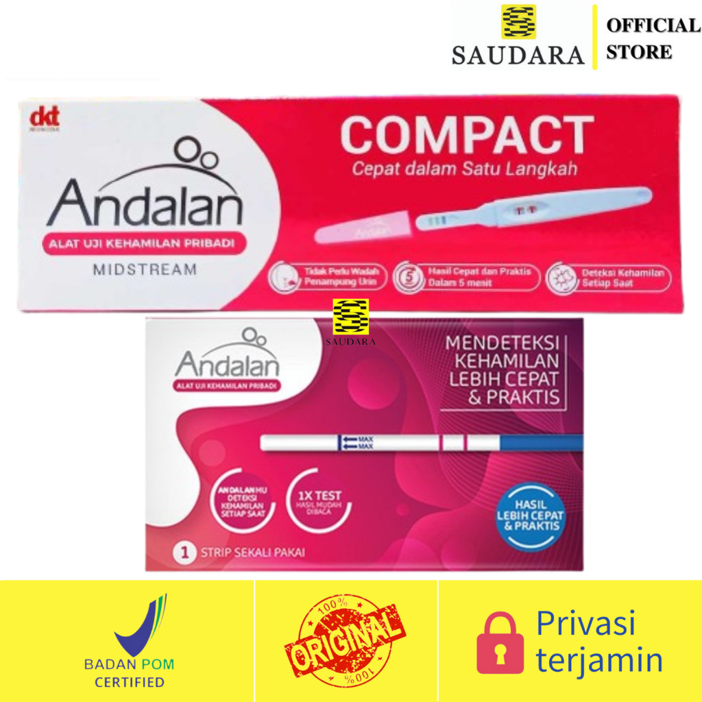 Jual Andalan Compact, Andalan Strip - Tes Uji Kehamilan Pribadi ...