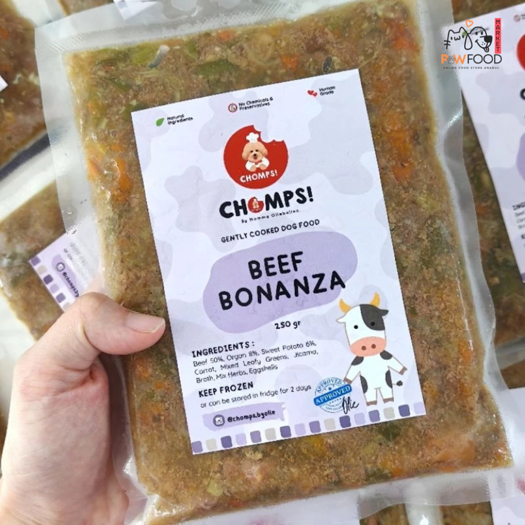 Jual Cooked Food Beef Bonanza by Chomps Cooked food sapi makanan anjing ...