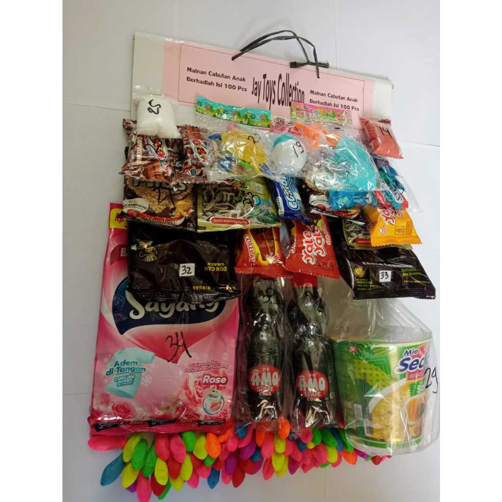 Jual Undian Berhadiah, Cabutan Balon Berhadiah Isi 100 pcs Pasti Untung ...