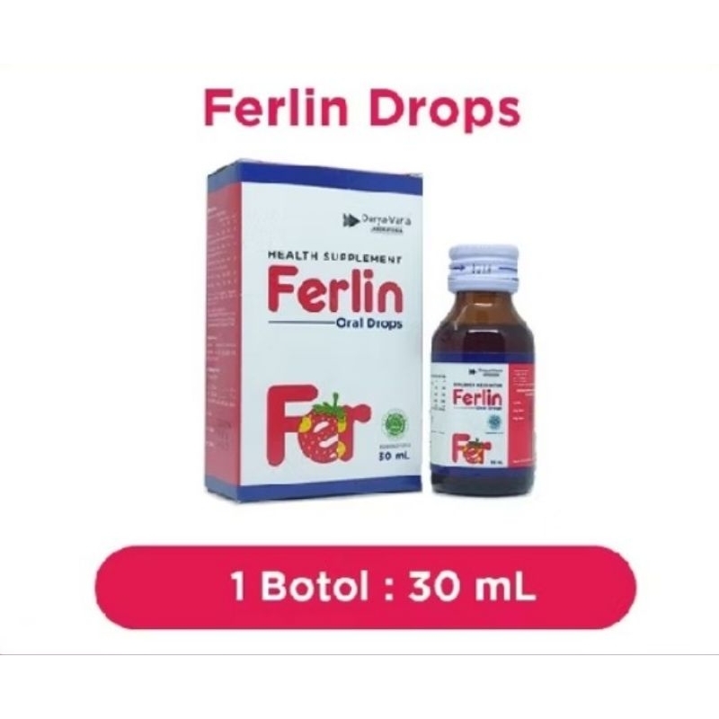 Jual FERLIN DROPS BOTOL 30 ML MULTIVITAMIN DAN ZAT BESI UNTUK BAYI ...
