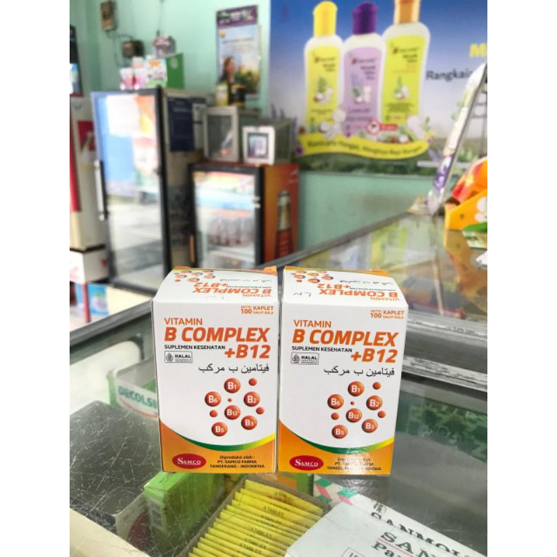 Jual VITAMIN B COMPLEX +12 BOTOL ( 100 KAPLET ) | Shopee Indonesia