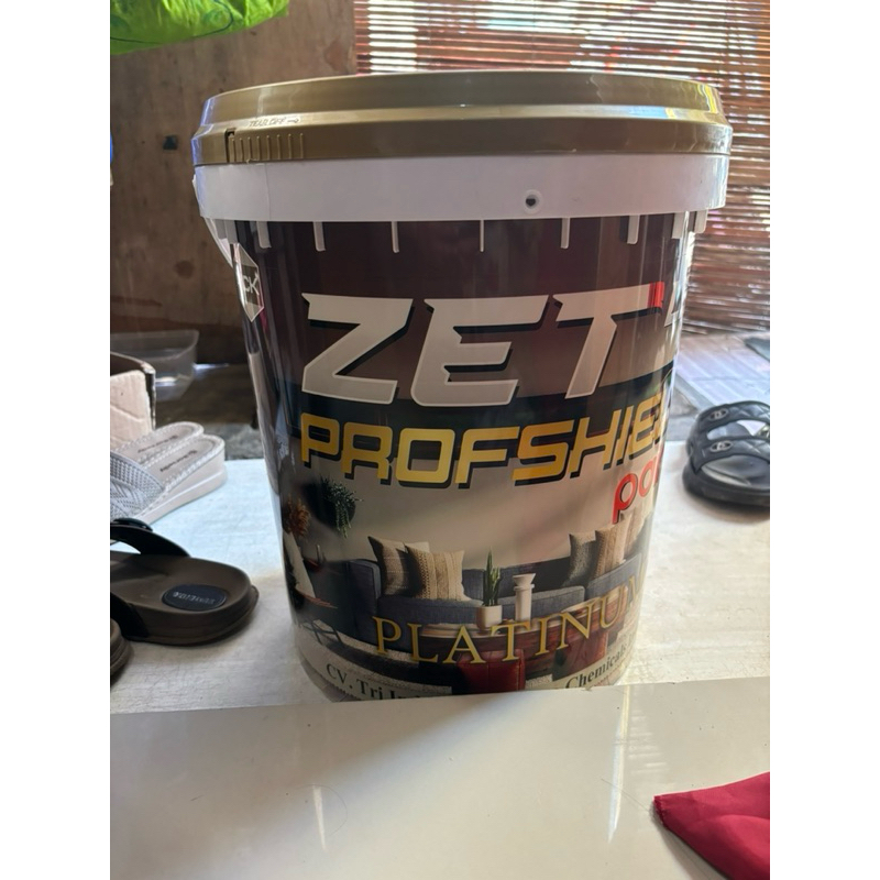 Jual cat tembok ZET ls PROFSHIELD paint PLATINUM warna CREAM | Shopee ...