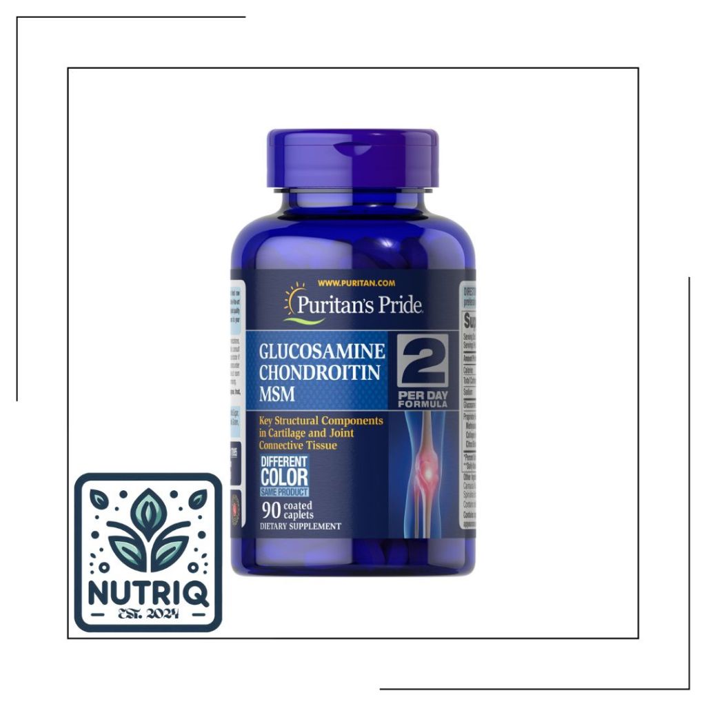 Jual Puritan Pride Triple Strength Glucosamine Chondroitin MSM 90 ...