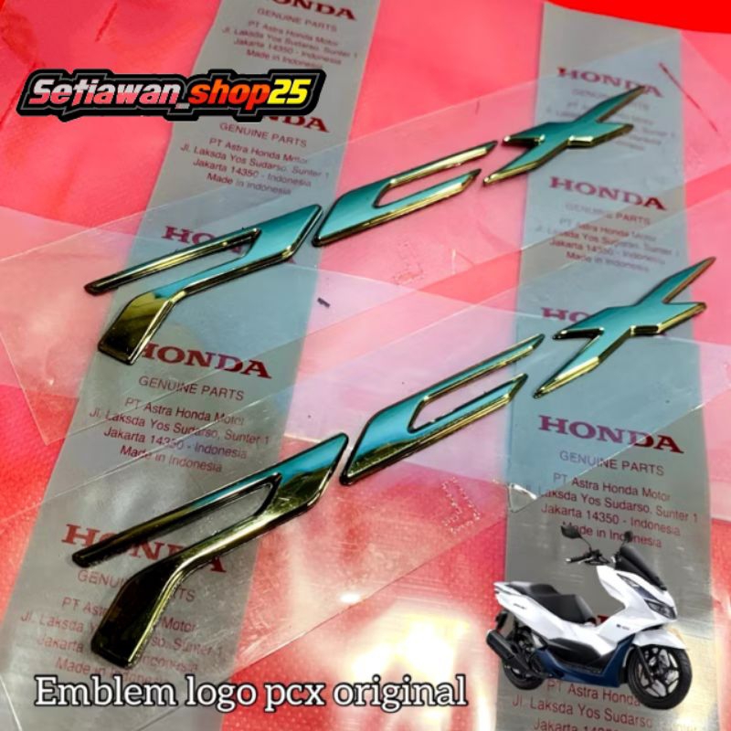Jual Emblem Logo Honda PCX 150 160 Warna Gold Original | Shopee Indonesia