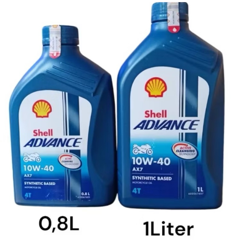 Jual Shell Advance Synthetic Based Motorcycle Oil 10W-40 AX7 4T | Shopee Indonesia
