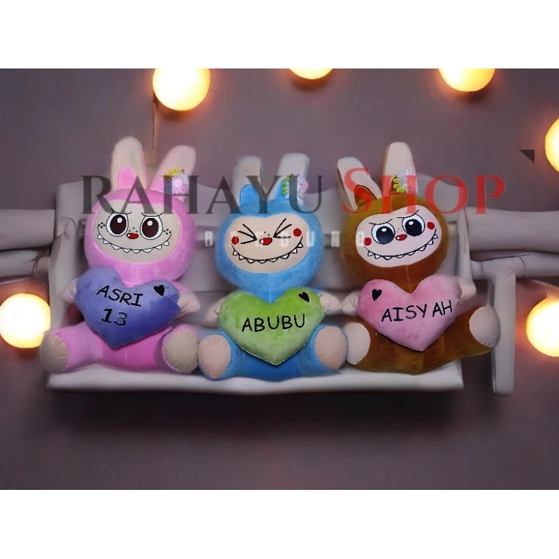Jual Boneka Labubu Viral 30cm (CUSTOM NAMA) | Shopee Indonesia