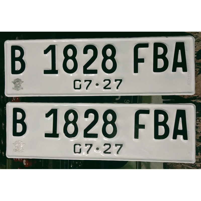 Jual bahan Plat nomor mobil premium bisa custom angka ,variasi font ...