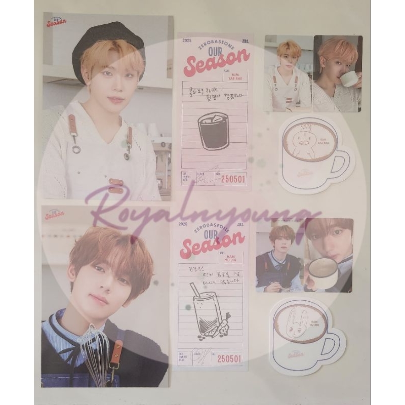 Jual Sharing ZB1 Zerobaseone 2025 Season's Greeting SG - Our Season × Apple Music Taerae Yujin ...