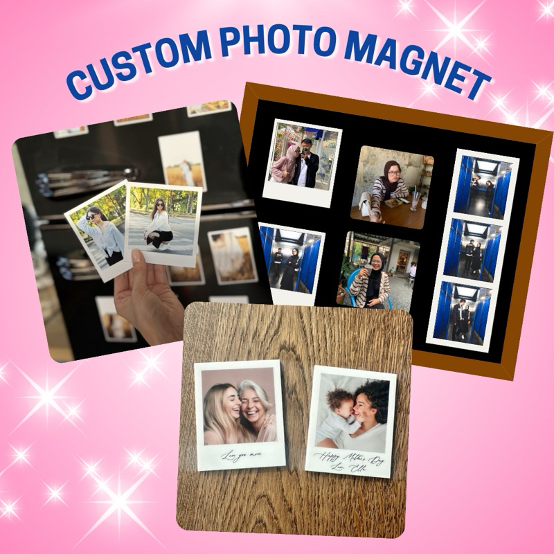 Jual Foto Magnet Custom Polaroid | Photobox Akrilik Magnet | Magnetic ...