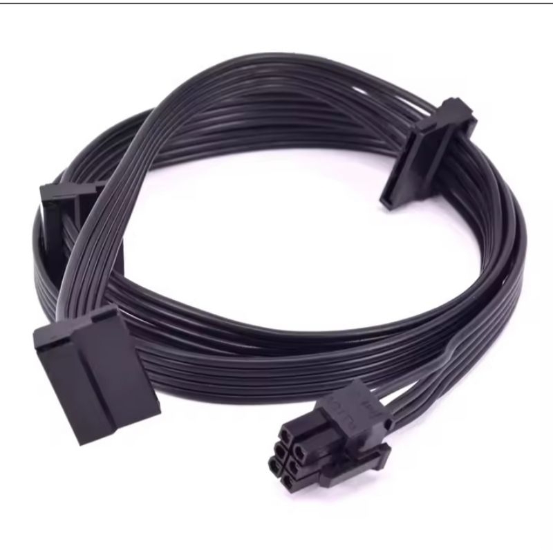 Jual kabel modular 6 pin to sata 3 cabang psu silverstone | Shopee ...