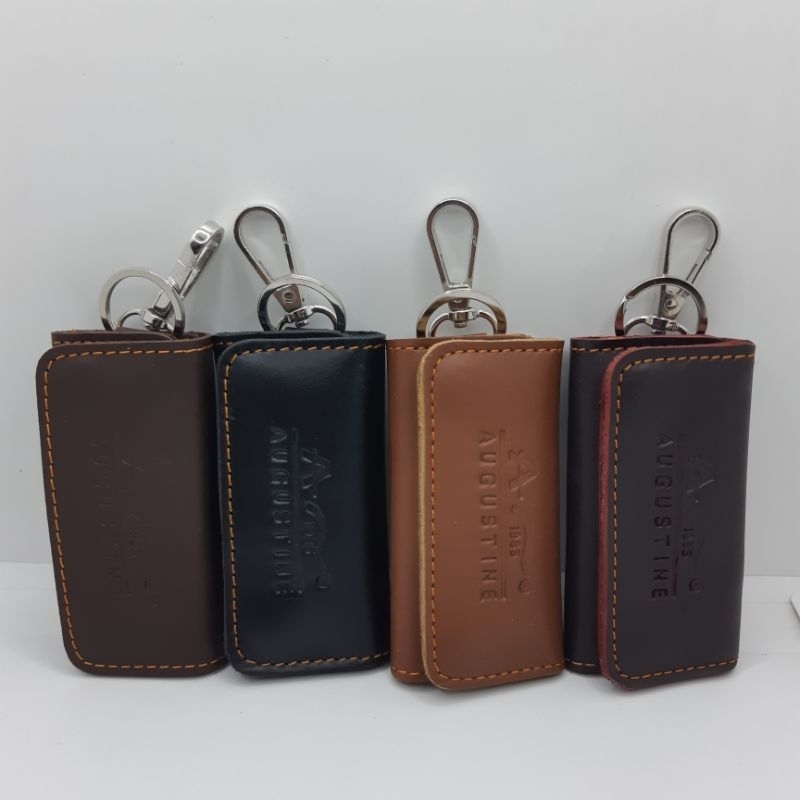 Jual Dompet stnk kulit gantungan kunci augustine lipat 3 | Shopee Indonesia