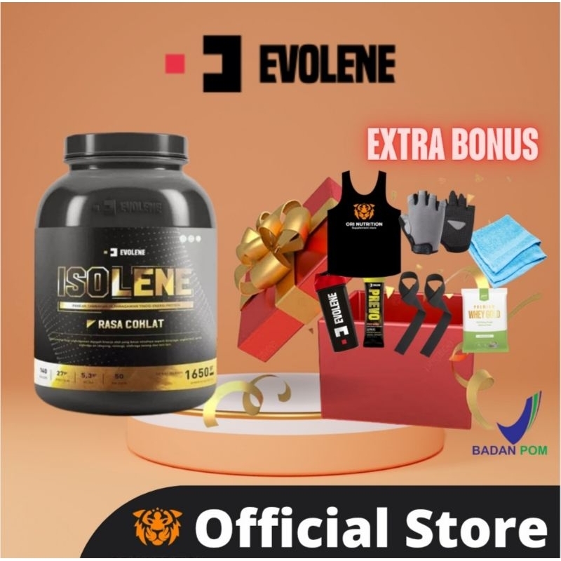 Jual EVOLENE ISOLENE 50 SERVING SACHET WHEY ISOLATE BPOM HALAL PROTEIN ...