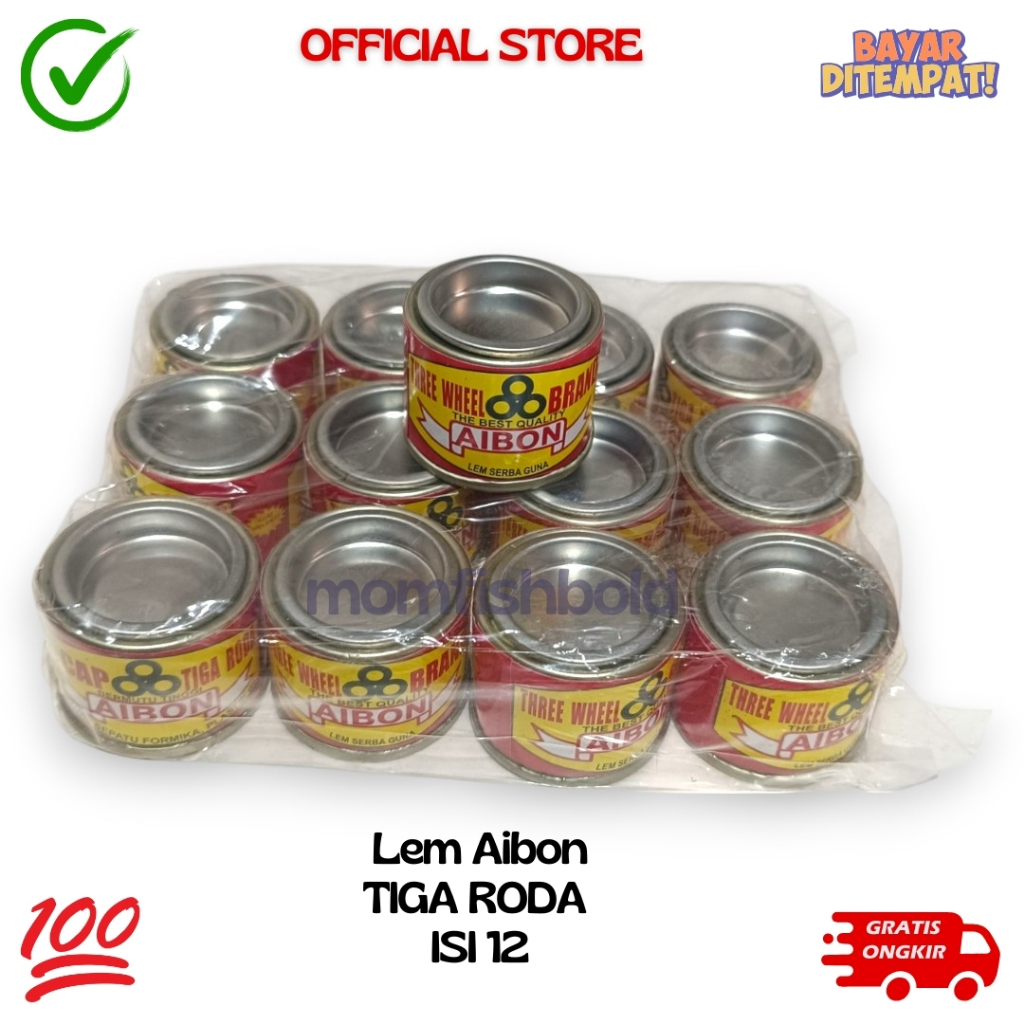 Jual Lem Aibon Cap AA Bon Lem Sepatu Kertas Kain Plastik Isi 12 pc ...