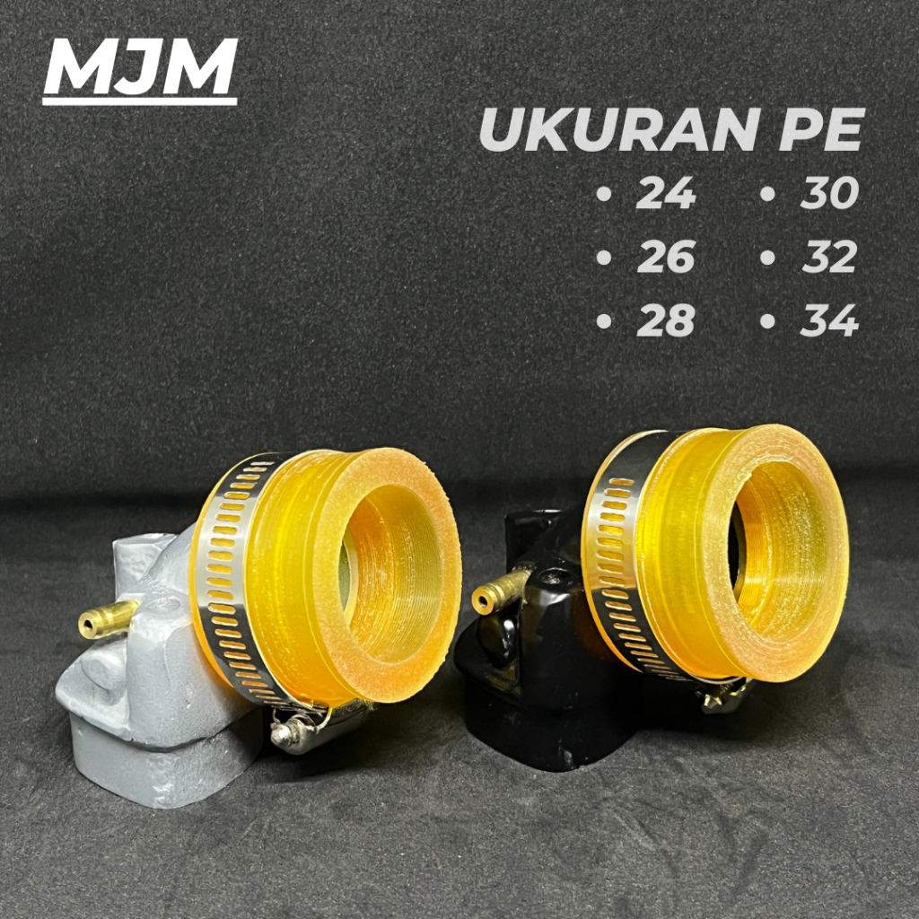 Jual Manifold intake Mio Black and Silver manipol mio Sporty teflon pe 24 26 28 30 32 34 ...