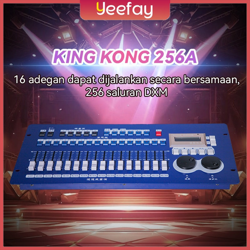 Jual Stage Light Mixer DMX KINGKONG 256A DMX 512 lighting Controller ...