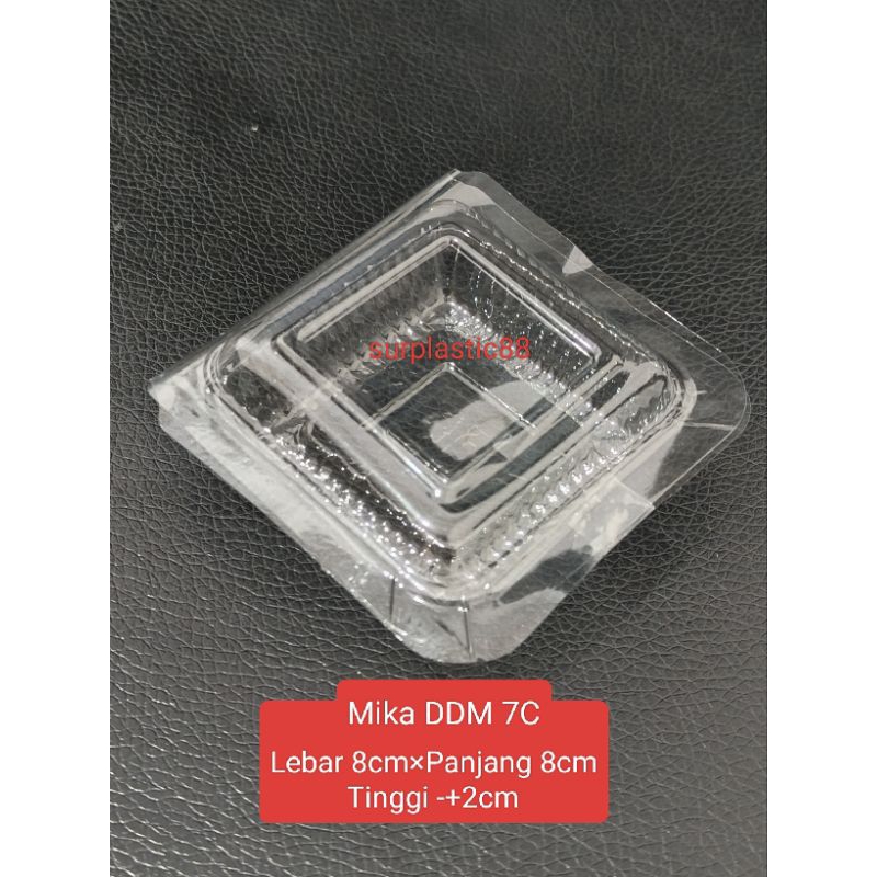 Jual isi 100pcs Mika DDM 7C Mika plastik Mika bening tempat Bolu tempat ...