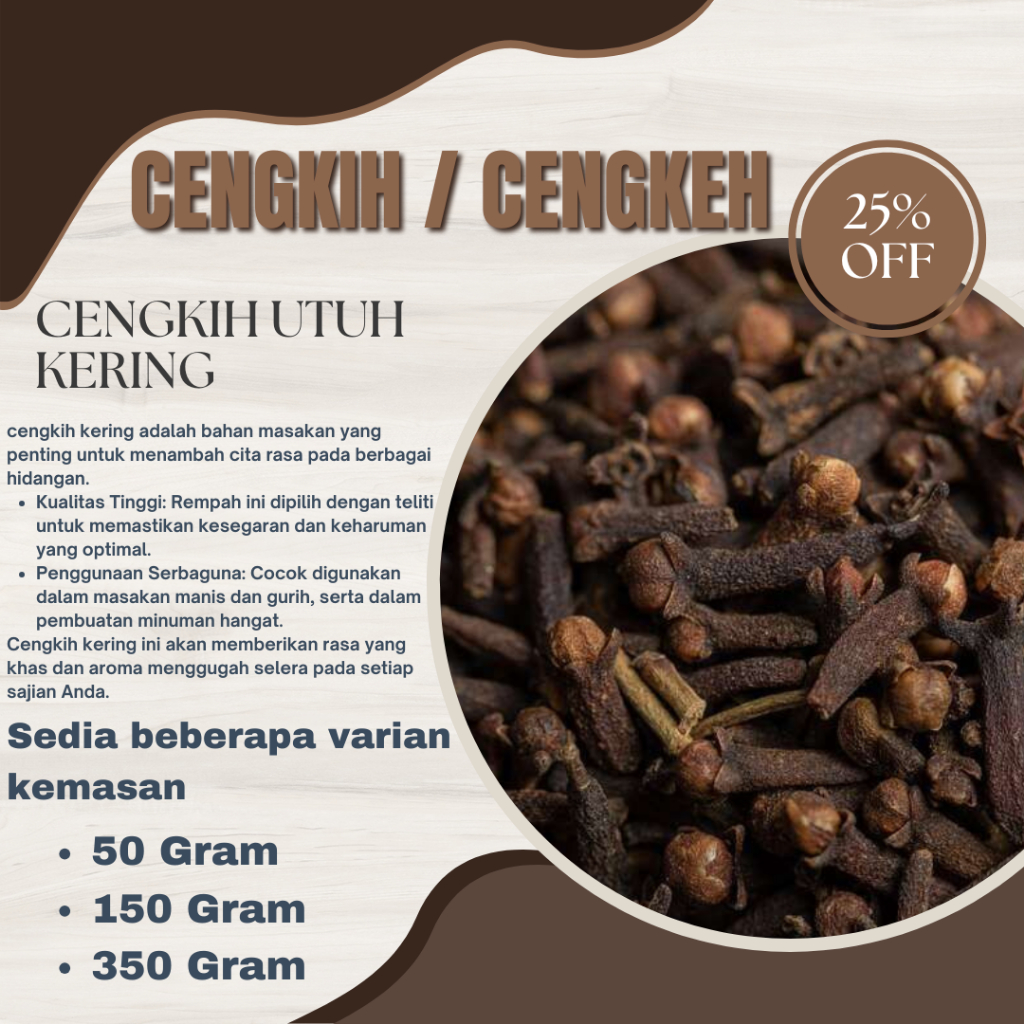 Jual Cengkih / Cengkeh kering utuh bagus untuk Rempah bumbu dapur dan ...