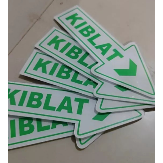Jual Acrylic Kiblat Arah Signage Sign Akrilik Penunjuk Kiblat | Shopee ...