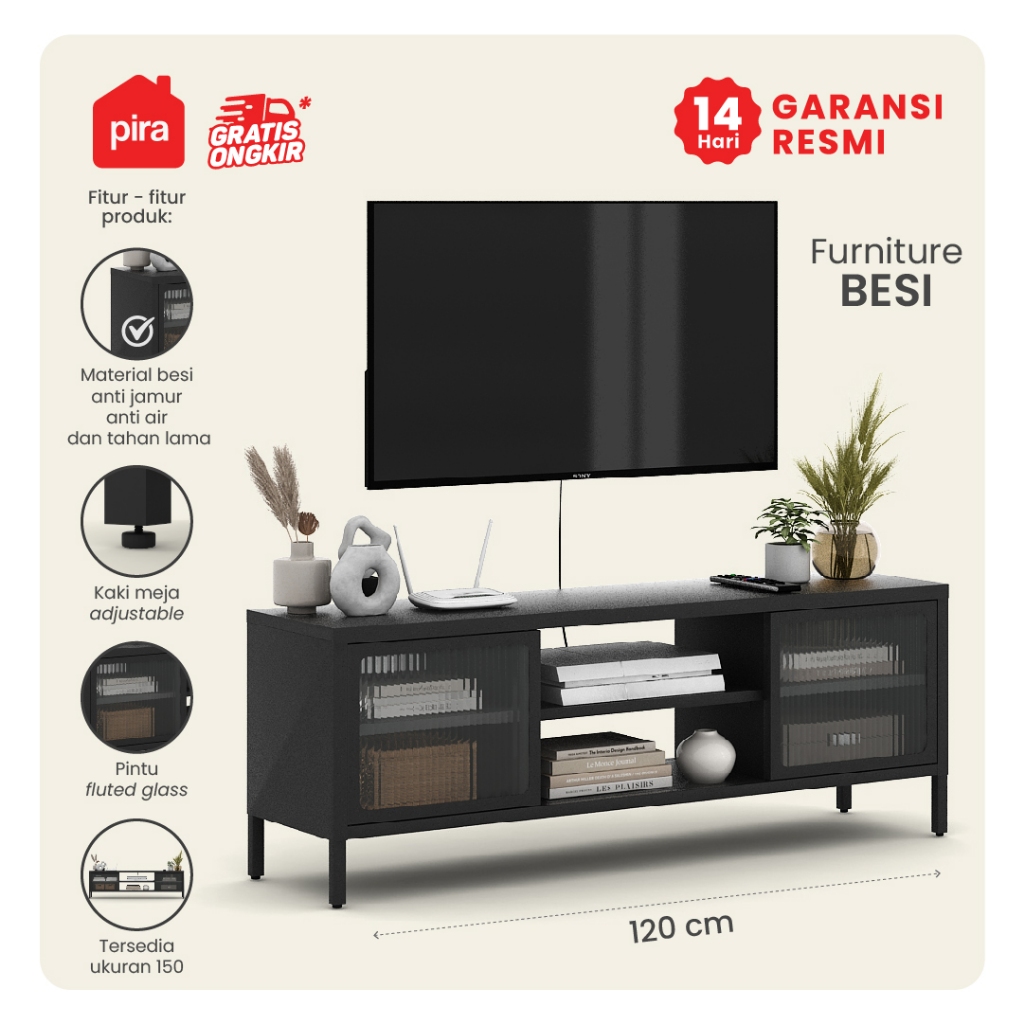 Jual PIRA - WILL MTV Meja TV / Rak TV Besi | Shopee Indonesia