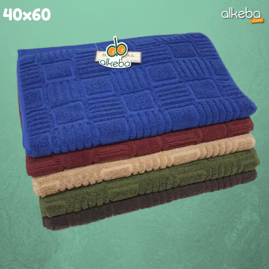 Jual keset handuk 40 x 60 cm polos keset lantai kaki anduk serap air ...