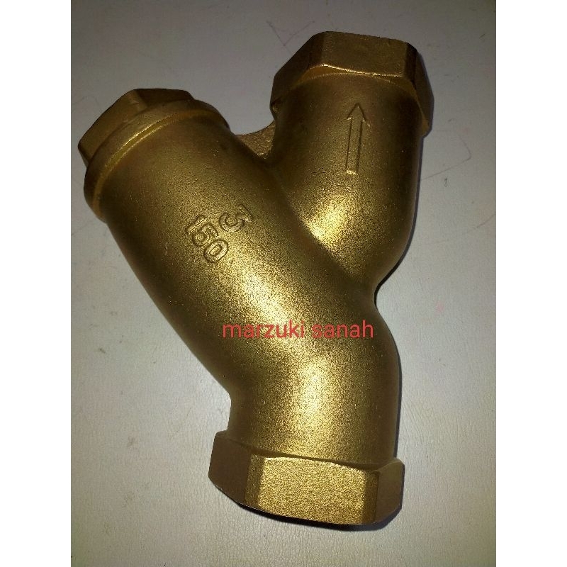 Jual Y strainer Original (ONDA) ukuran 3 inch kuningan | Shopee Indonesia