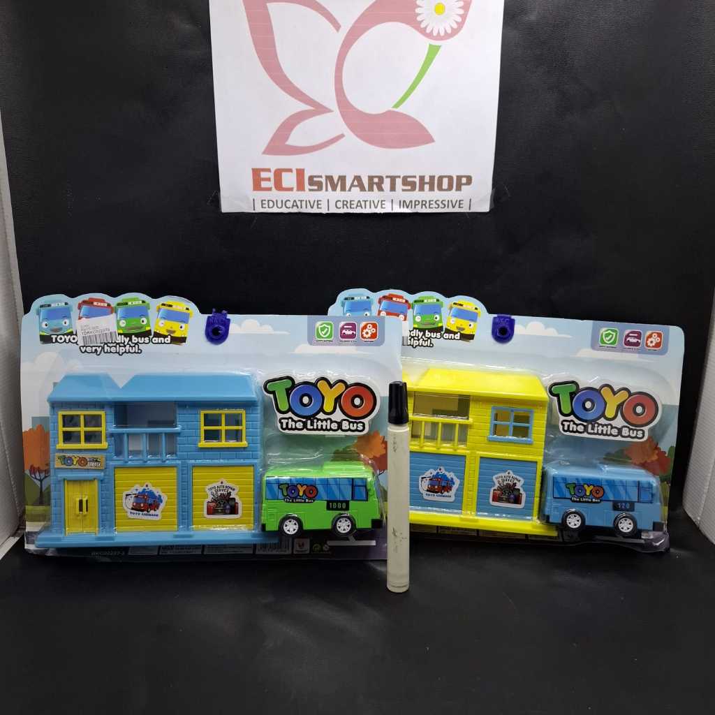 Jual The Little Bus Station//Mainan Bis Tayo//Bus Tayo//Garasi Rumah ...