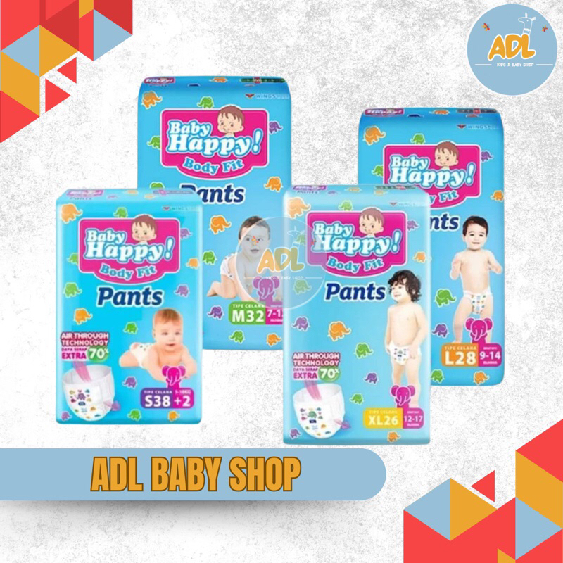 Jual Pampers Baby Happy M32, L28, Xl26, M48 dan L42 | Shopee Indonesia