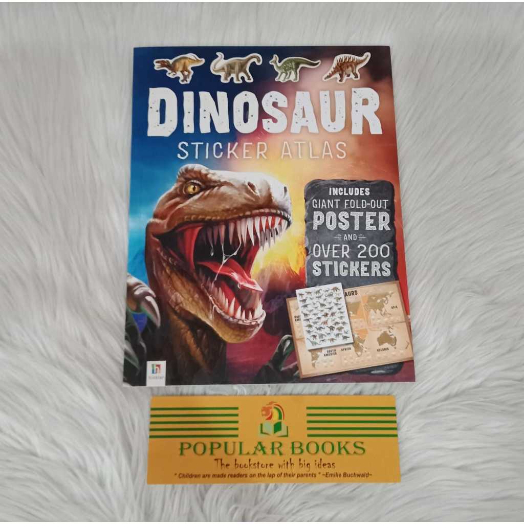 Jual Dinosaur Sticker Atlas "Includes Giant Fold-out Posters" | Shopee ...