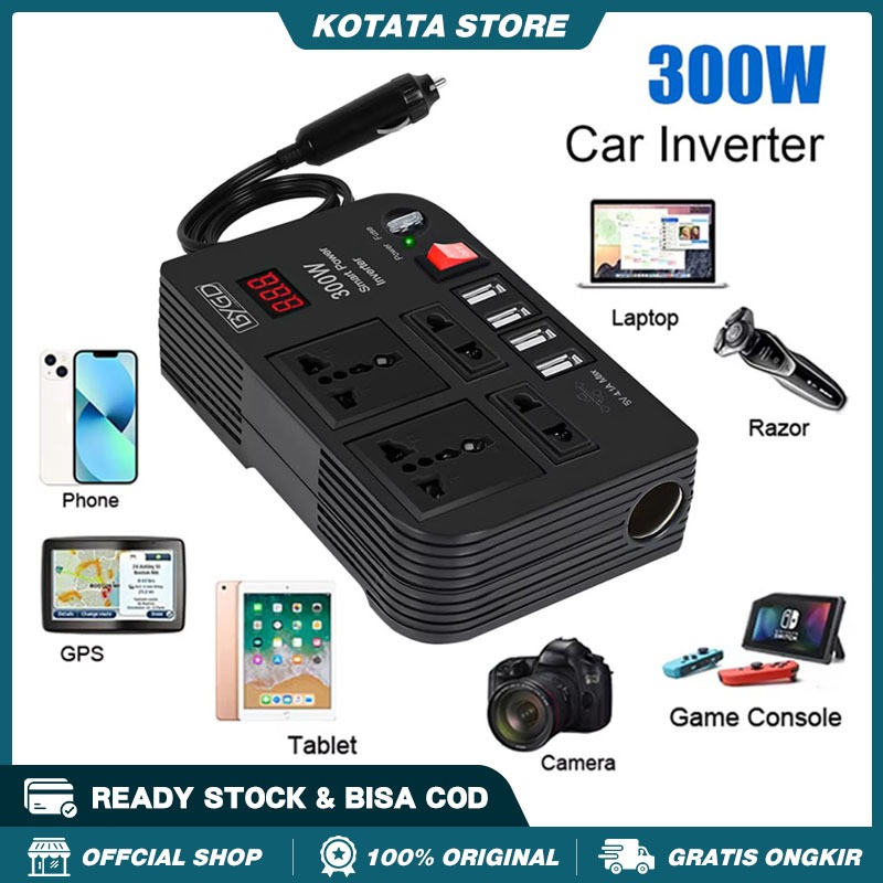 Jual [Ada stock]220V Car Power Inverter BYGD Converter Listrik DC 12V ...