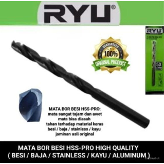 Jual Ryu by Tekiro mata bor besi HSS-PRO besi / baja / stainless ...