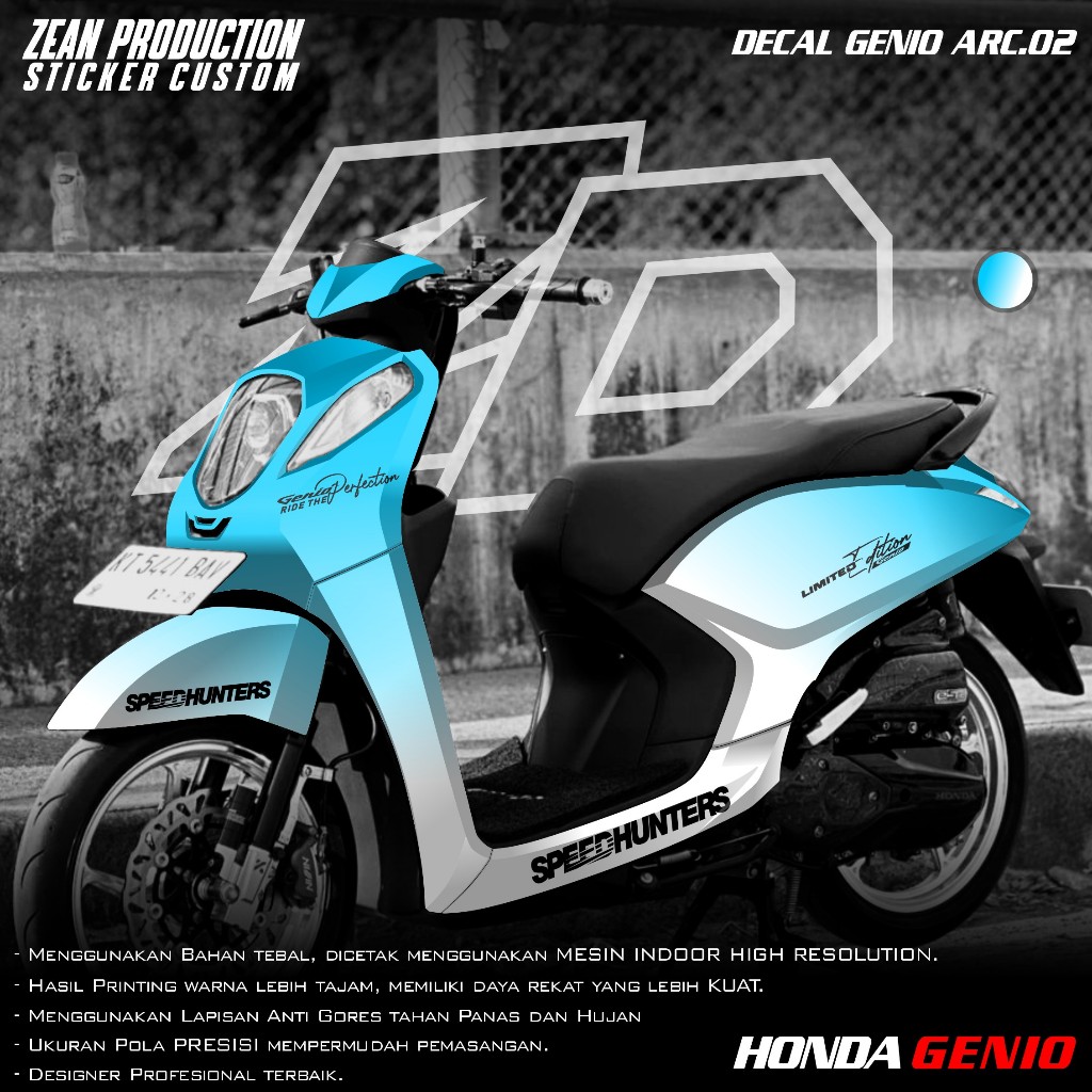 Jual (PROMO COD) TERBARU Decal Sticker Honda GENIO 110 Full body ...