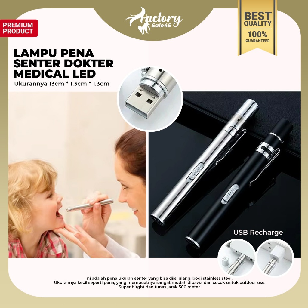 Jual Lampu Senter Mata Medis Medical Light Pen / Senter Dokter Medical ...