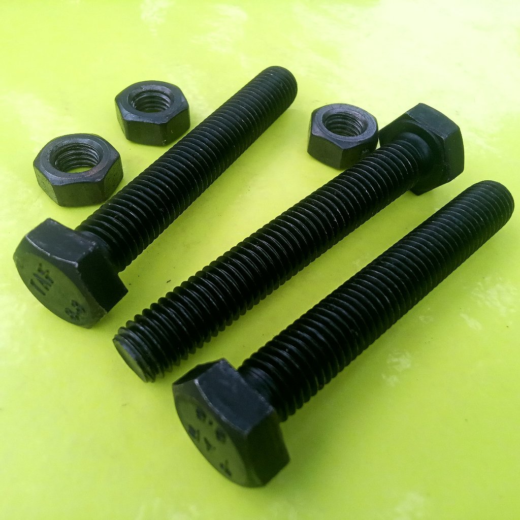 Jual BAUT BAJA HTB 8.8 M16 X 60 FULL DRAT / BAUT 24 KUNCI 24 / BAUD FULL DRAT 24 / BAUT BAJA M16 ...