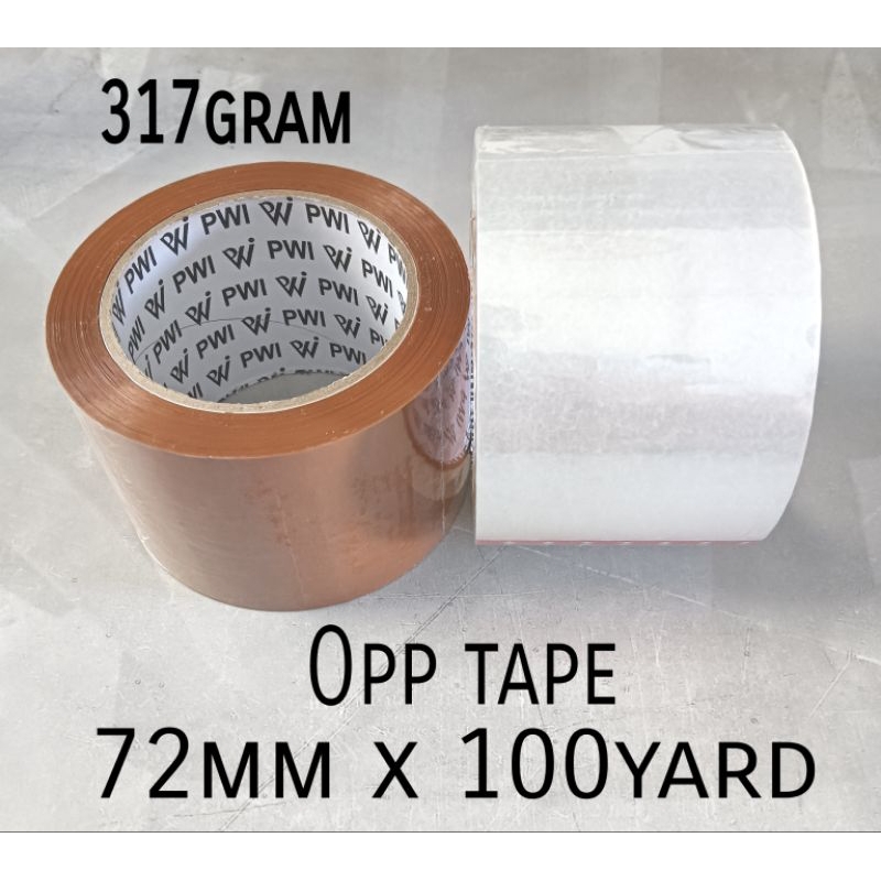 Jual Isolasi 72mm x 100yard PWI / Opp Packing Tape | Shopee Indonesia