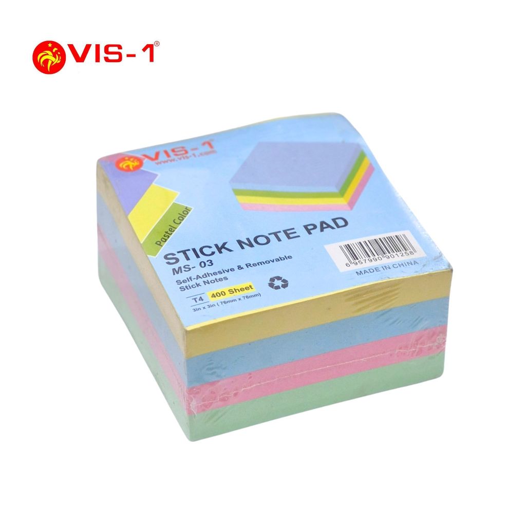 Jual Kertas Memo Stick Tempel Sticky Note VIS-1 MS-03 Pastel | Shopee ...