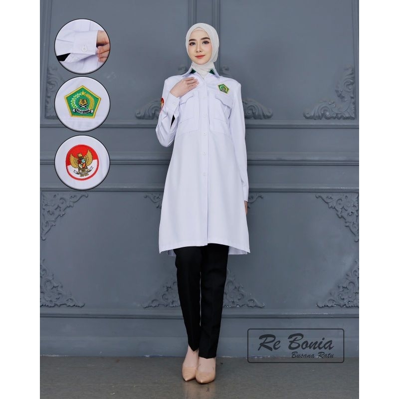 Jual seragam Dinas Kemenag 2024 Atasan tunik Non Puring/ANS/PDH/PDL ...