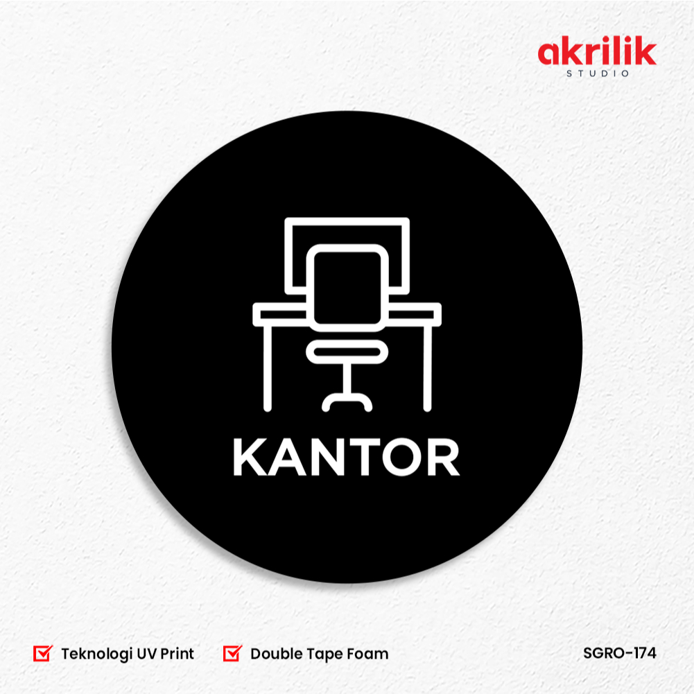 Jual Label Ruangan Kantor Papan Nama Signage Akrilik Acrylic Sign Board ...