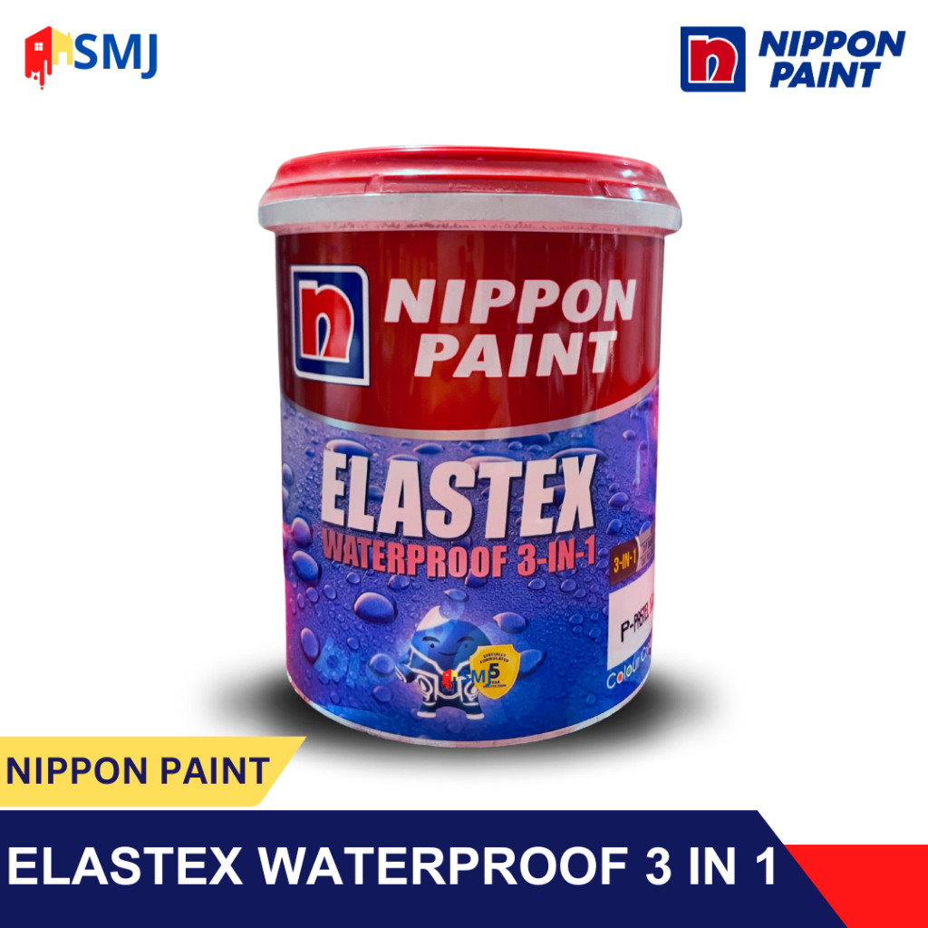 Jual Nippon Elastex Cat Waterproof 3 in 1 20 Kg - Cat Waterproof Putih ...