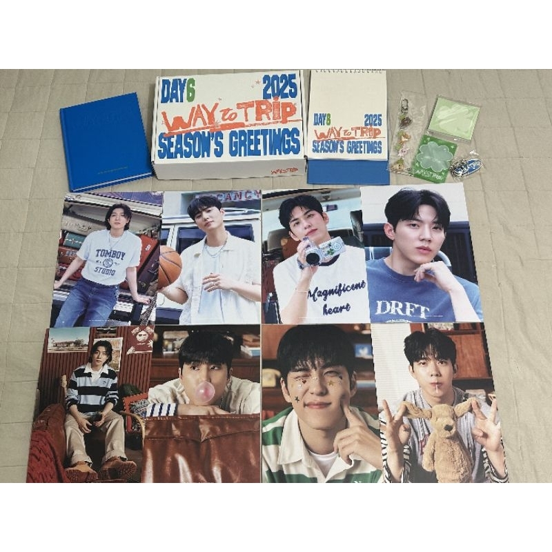 Jual [ready stock] DAY6 SEASON'S GREETINGS 2025 WAY TO TRIP PHOTOBOOK PHOTOCARD DESK CALENDAR ...