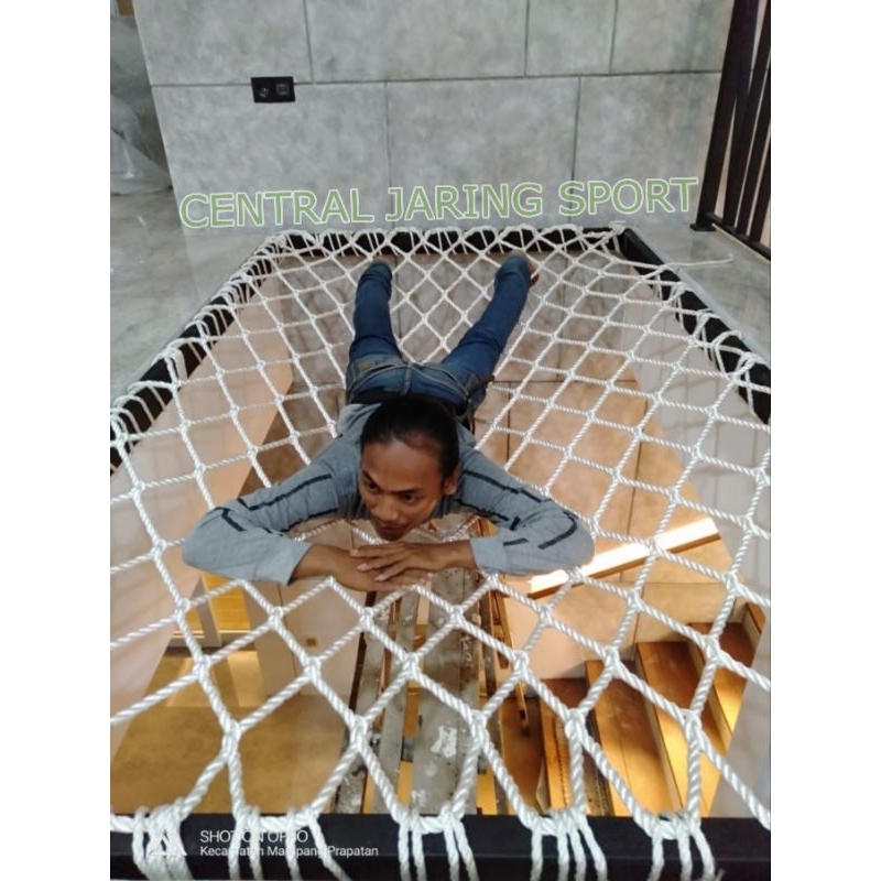 Jual jaring pengaman tangga safety net 12mm custom menyesuaikan ukuran ...