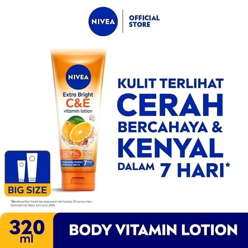 Jual NIVEA Extra Bright C & E Vitamin Body Lotion 320ml | Shopee Indonesia