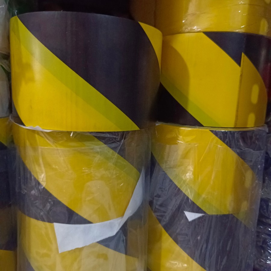 Jual Floor Marking Tape Lakban Lantai Yellow Black 3 inch x 33meter | Shopee Indonesia