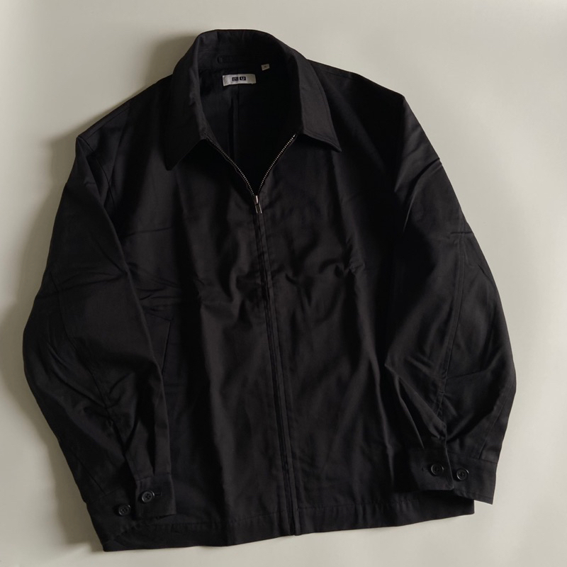 Jual WORK JACKET UNIQLO U HITAM | Shopee Indonesia