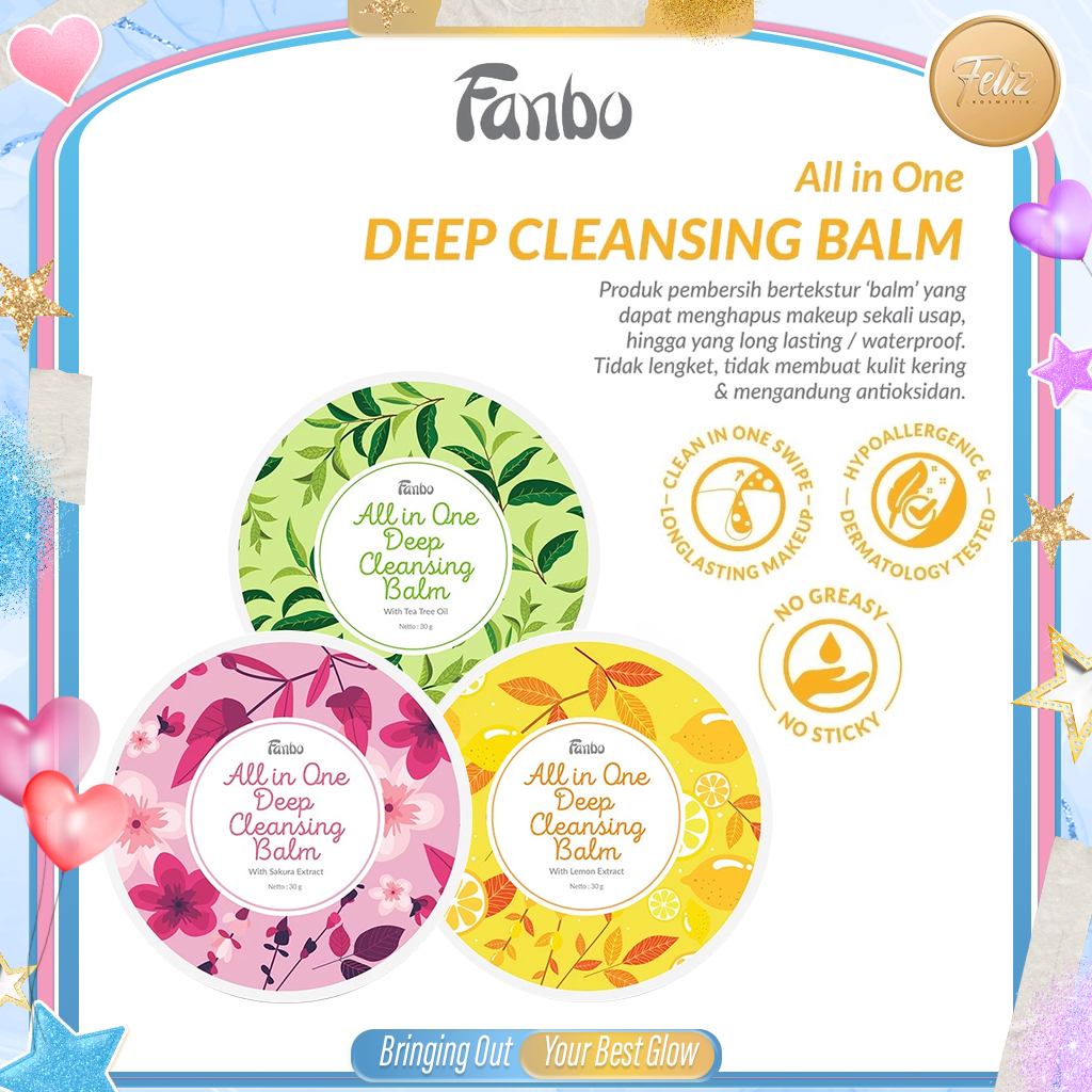 Jual * FELIZ * FANBO All in One Deep Cleansing Balm 30gr | Shopee Indonesia