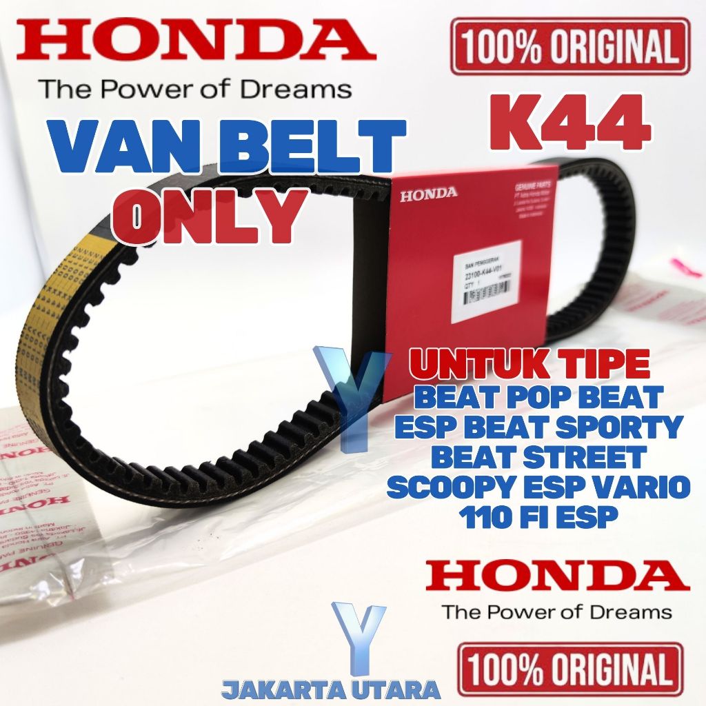 Jual VANBELT ONLY K44 HONDA K44 KUALITAS ASLI ORIGINAL HONDA PRESISI ...