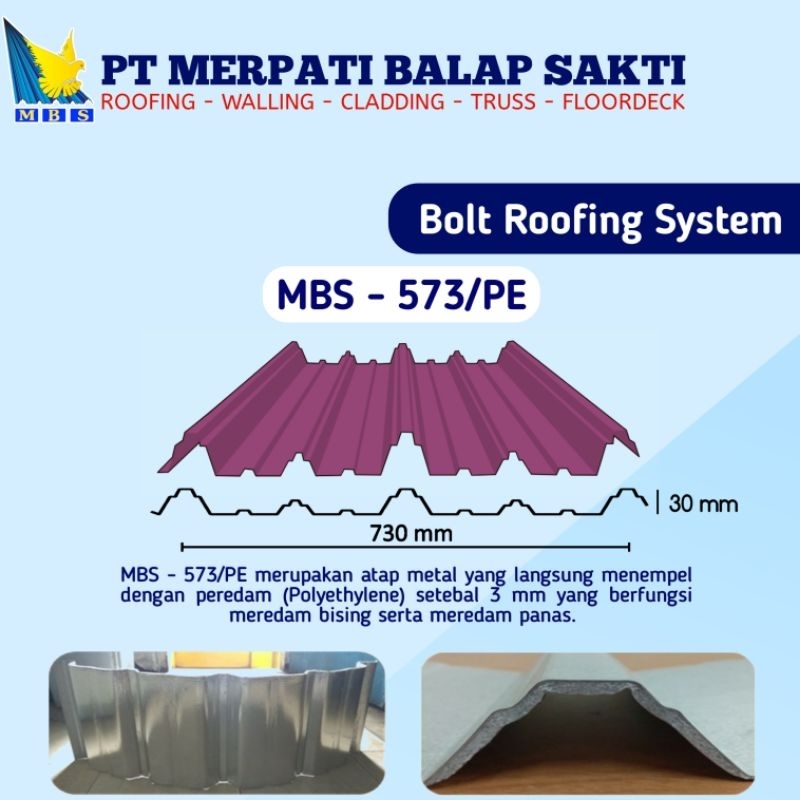Jual Atap Spandek MBS-573 PE | Shopee Indonesia