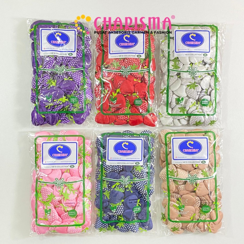 Jual Charisma Aplikasi Bunga Strawberry - Bunga Tempel / 3,2x4 cm ...