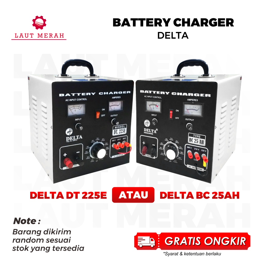 Jual Battery Charger Accu/Cas Aki Delta BC 25 AH (DT 225E) | Shopee ...