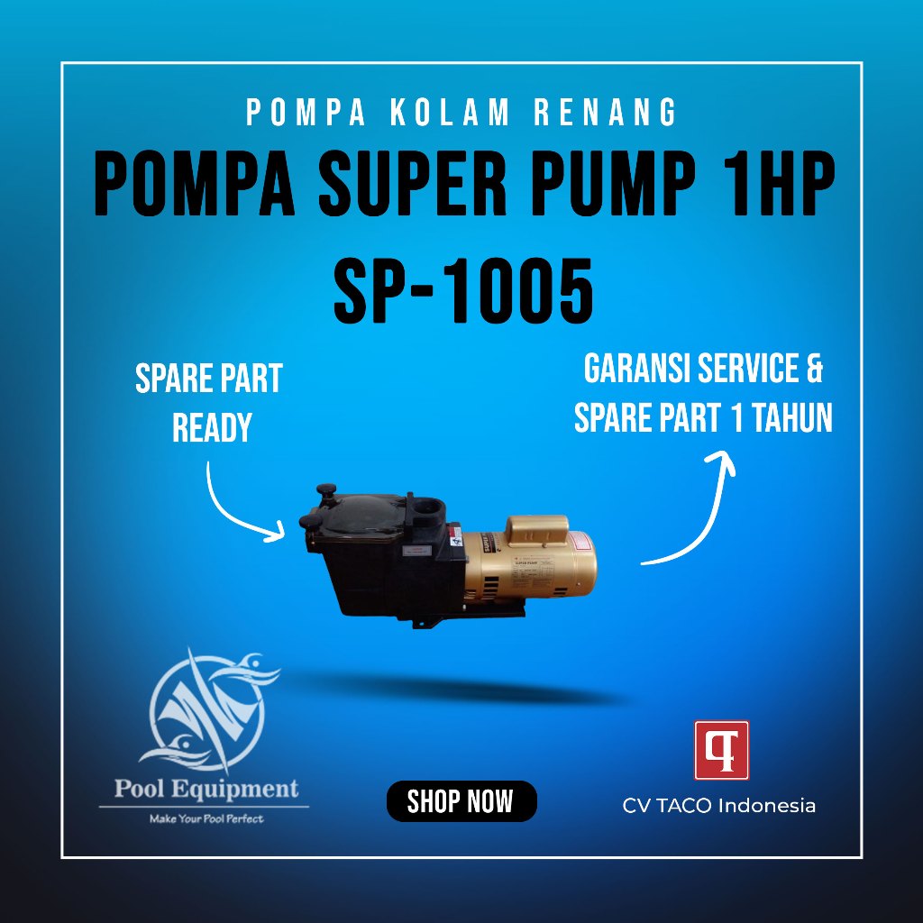 Jual Pompa Super Pump SP - 1005 [ 1 HP ] Kolam Renang | Shopee Indonesia
