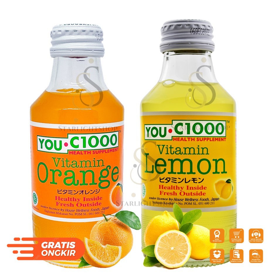 Jual YOU C 1000 140ML / You C1000 140 ml - VITAMIN C 1000 (Orange ...